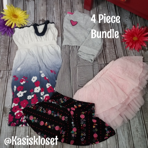 Assorted | Dresses | Girls 4 Piece Bundle Dressesskirts Set Various ...